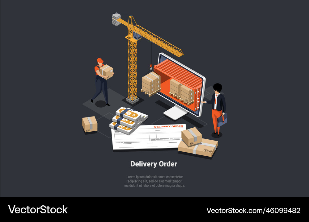 Global logistics business cargo transportation Vector Image