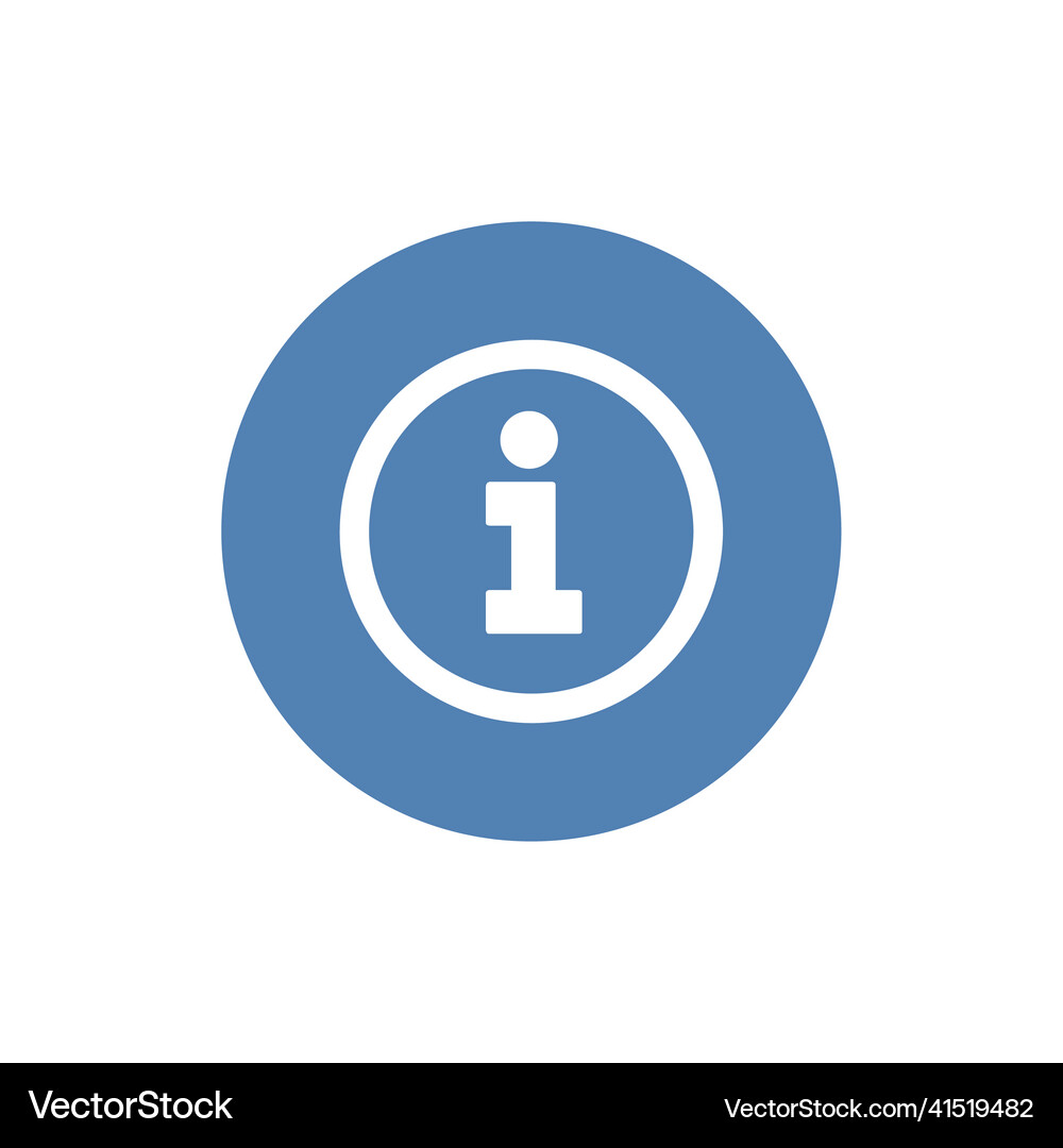 Information sign icon trendy modern symbol Vector Image