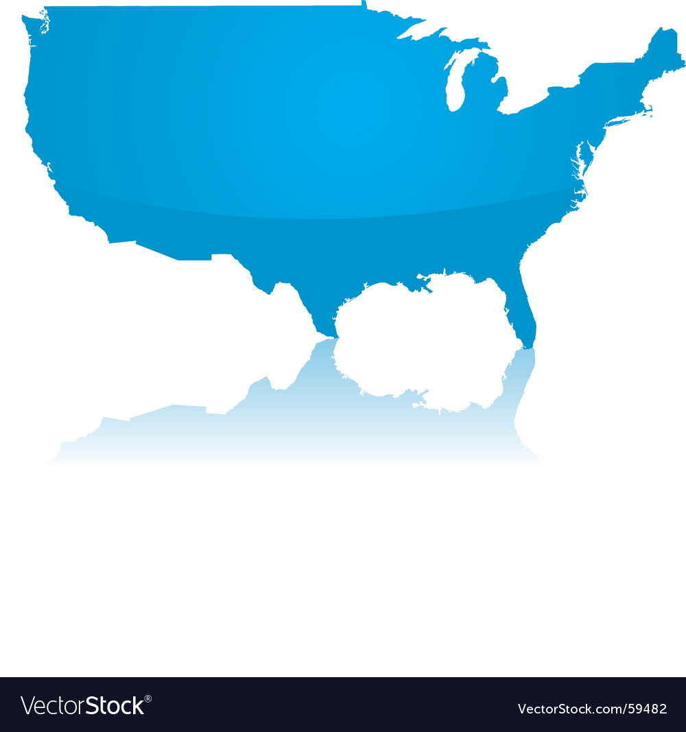 Map of the usa Royalty Free Vector Image - VectorStock