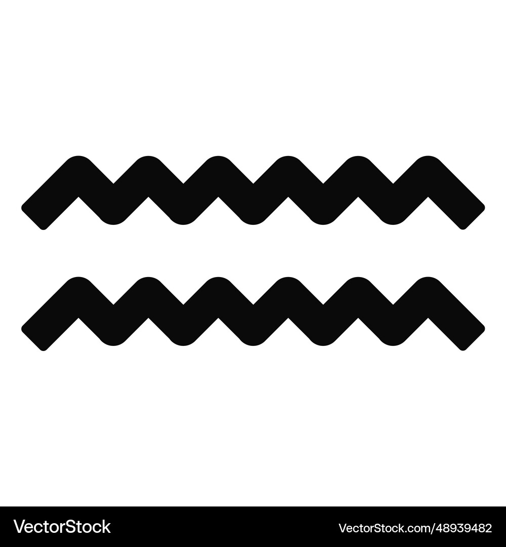 N water wave drop pair symmetry silhouette Vector Image
