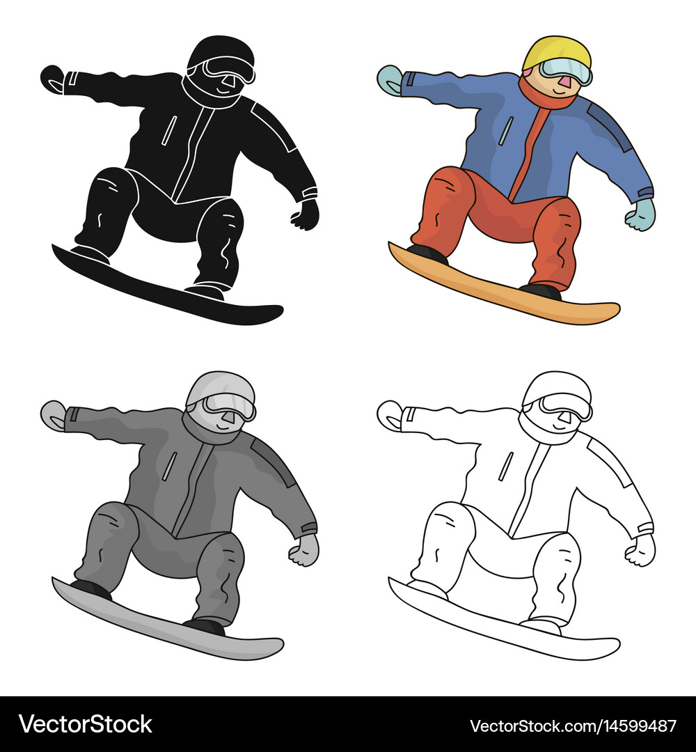 Athlete with the blue jacket and red pants Vector Image