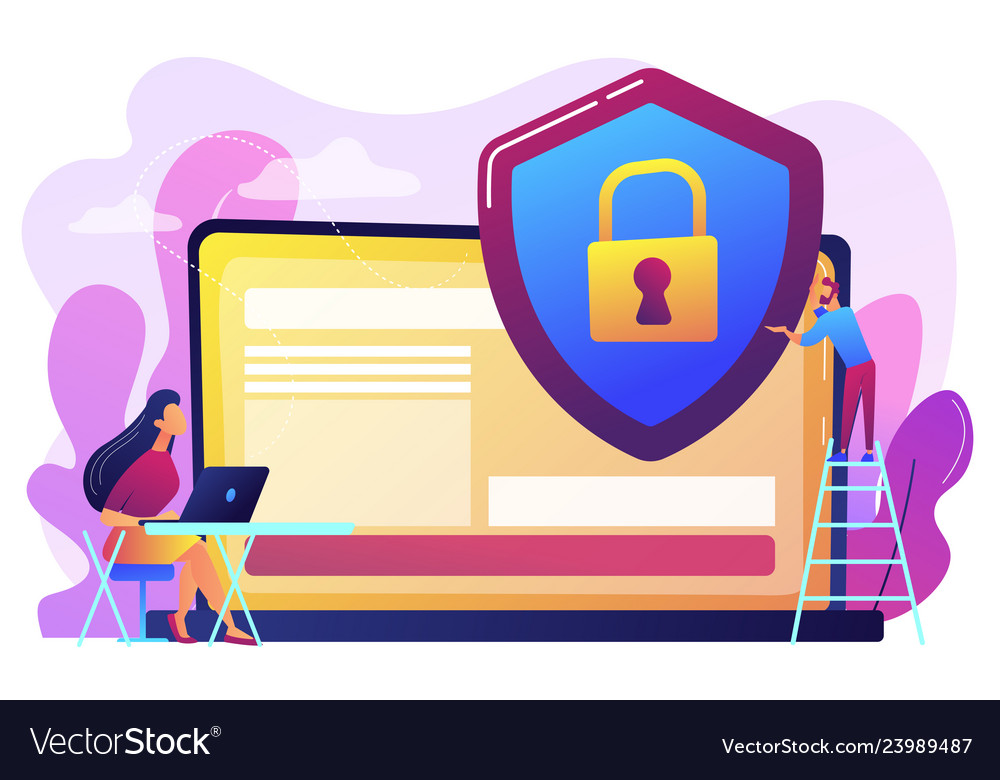 Data privacy concept Royalty Free Vector Image