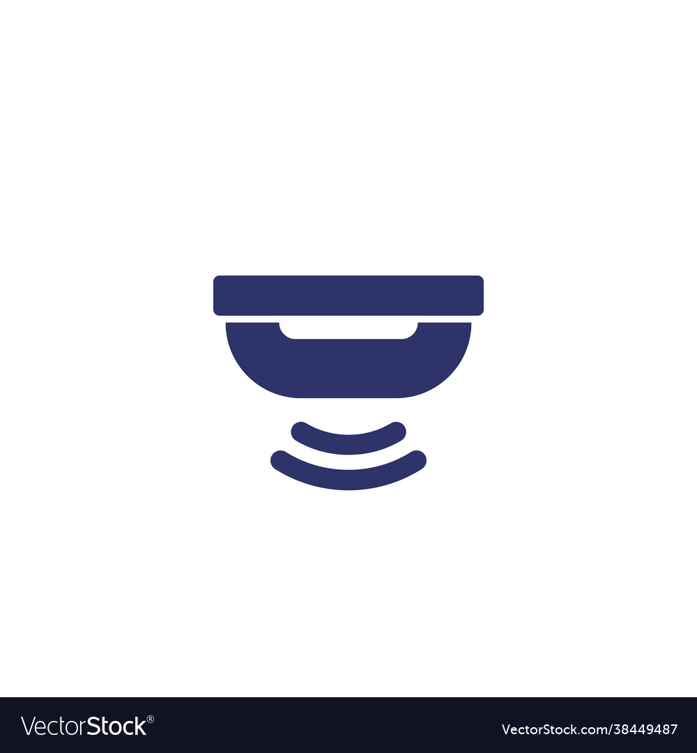 Sensor icon on white sign Royalty Free Vector Image
