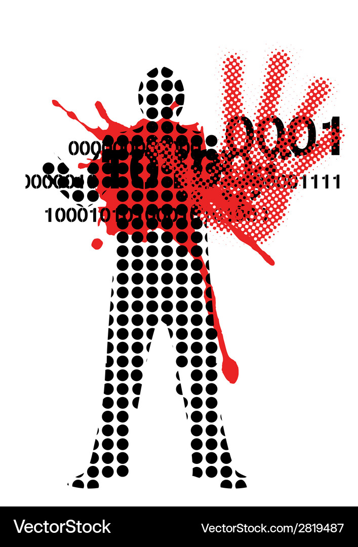 Victim of violence Royalty Free Vector Image - VectorStock