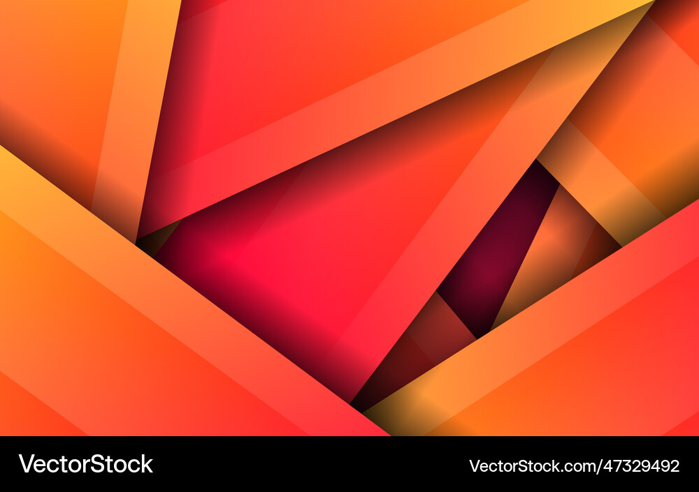 Abstract papercut orange color background Vector Image