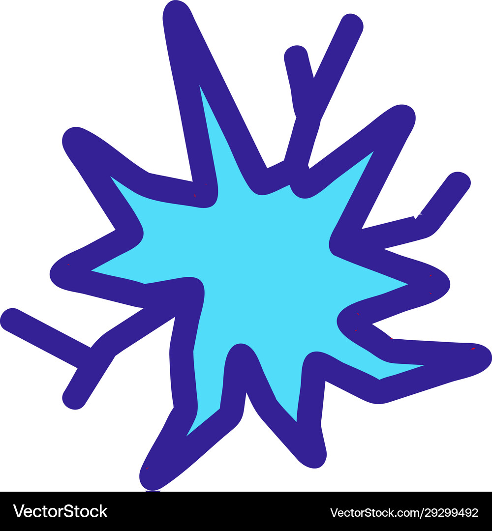 Crack icon isolated contour symbol Royalty Free Vector Image