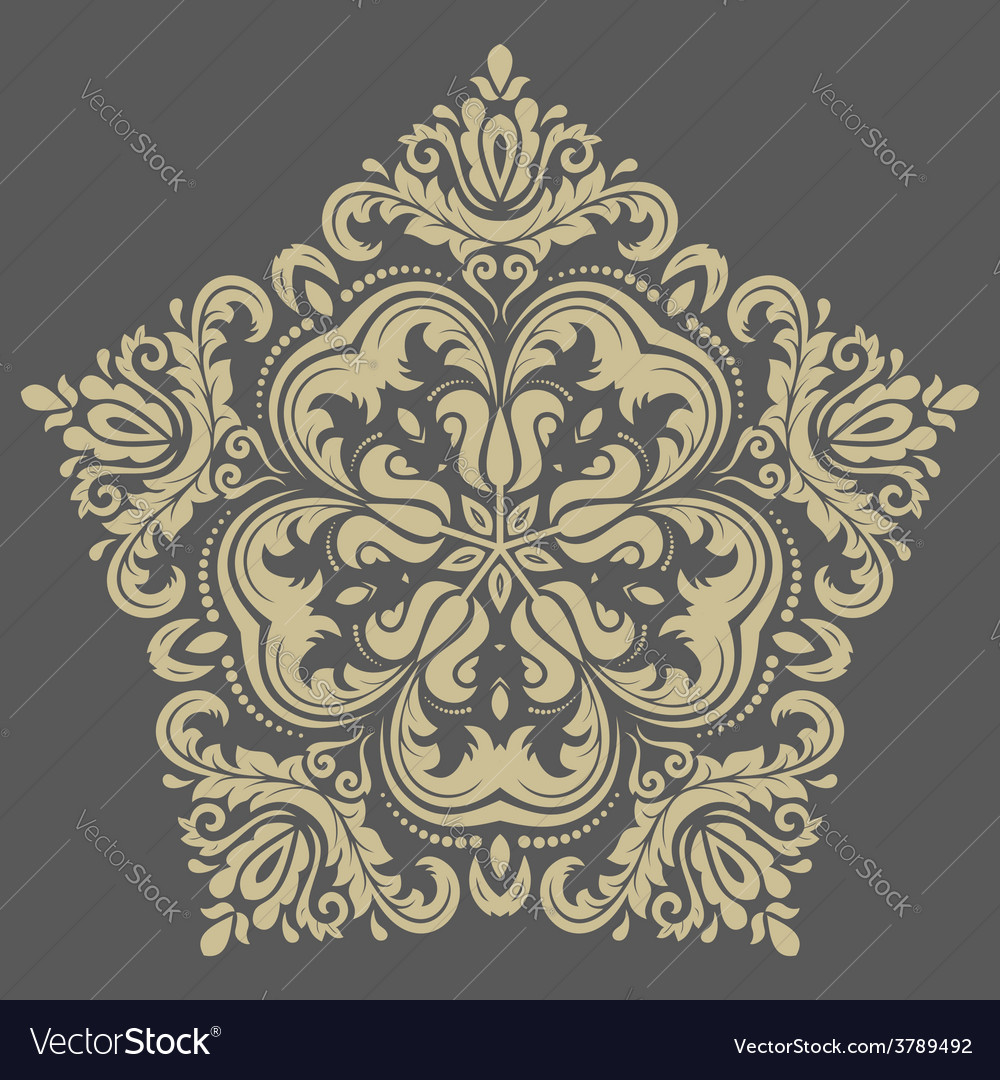 Damask orient pattern Royalty Free Vector Image