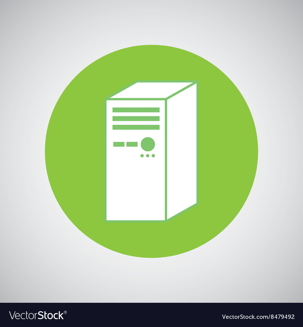 Desktop computer design Royalty Free Vector Image