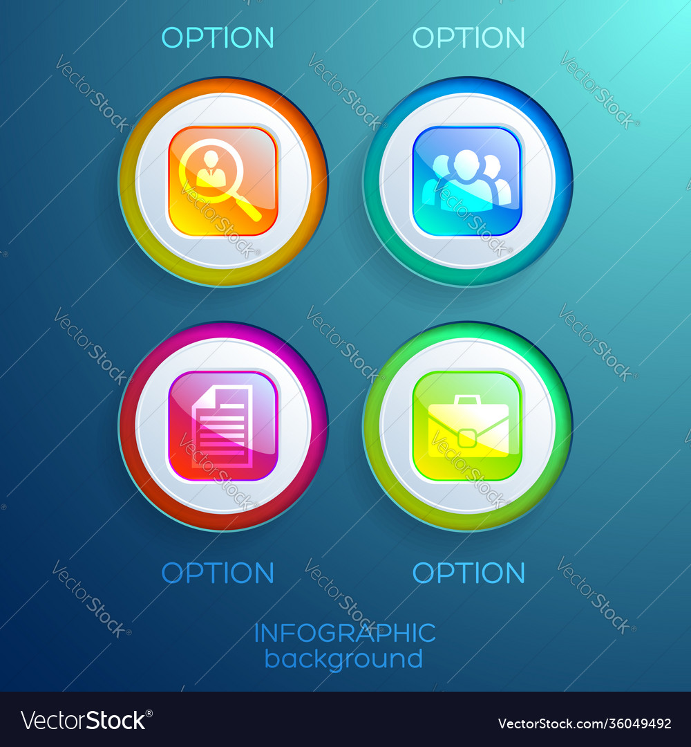 Infographic web design collection Royalty Free Vector Image