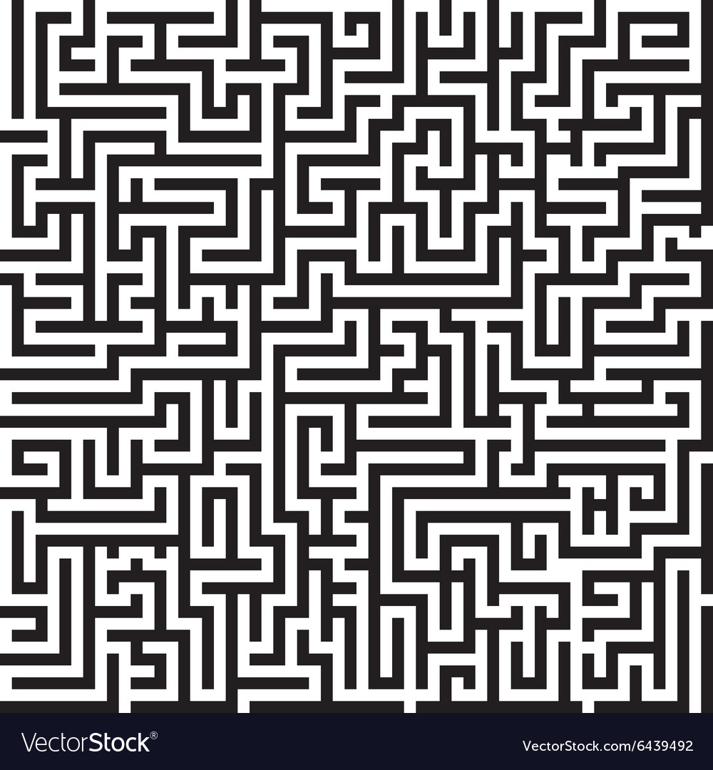 Maze seamless pattern Royalty Free Vector Image