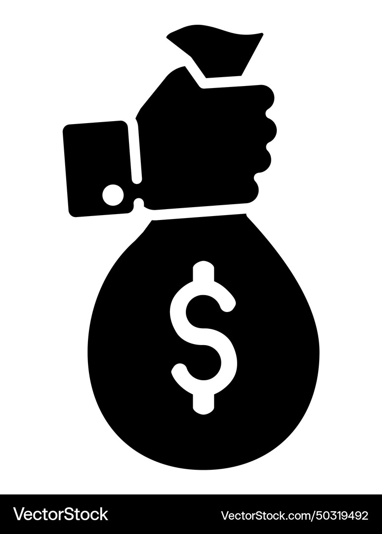 Money banking flat icon isolated on white Vector Image