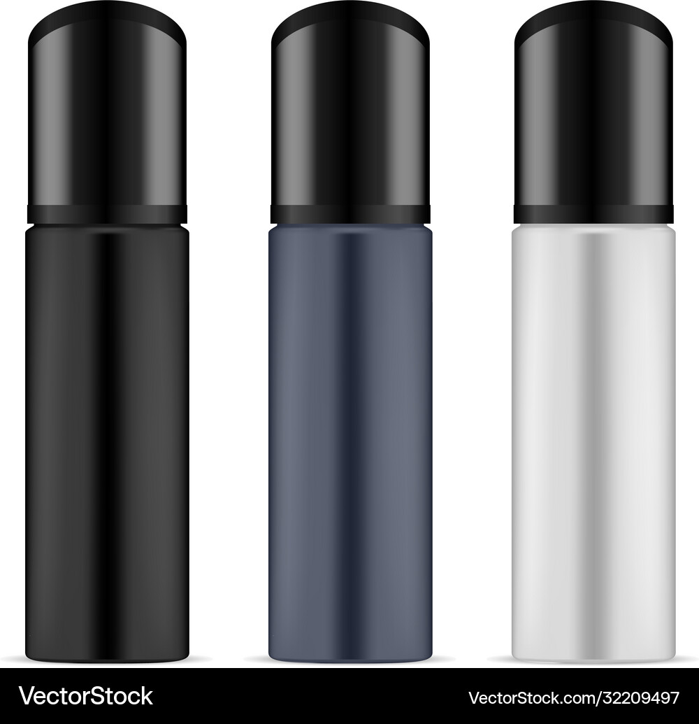 Deodorant spray bottle cosmetic aerosol container Vector Image