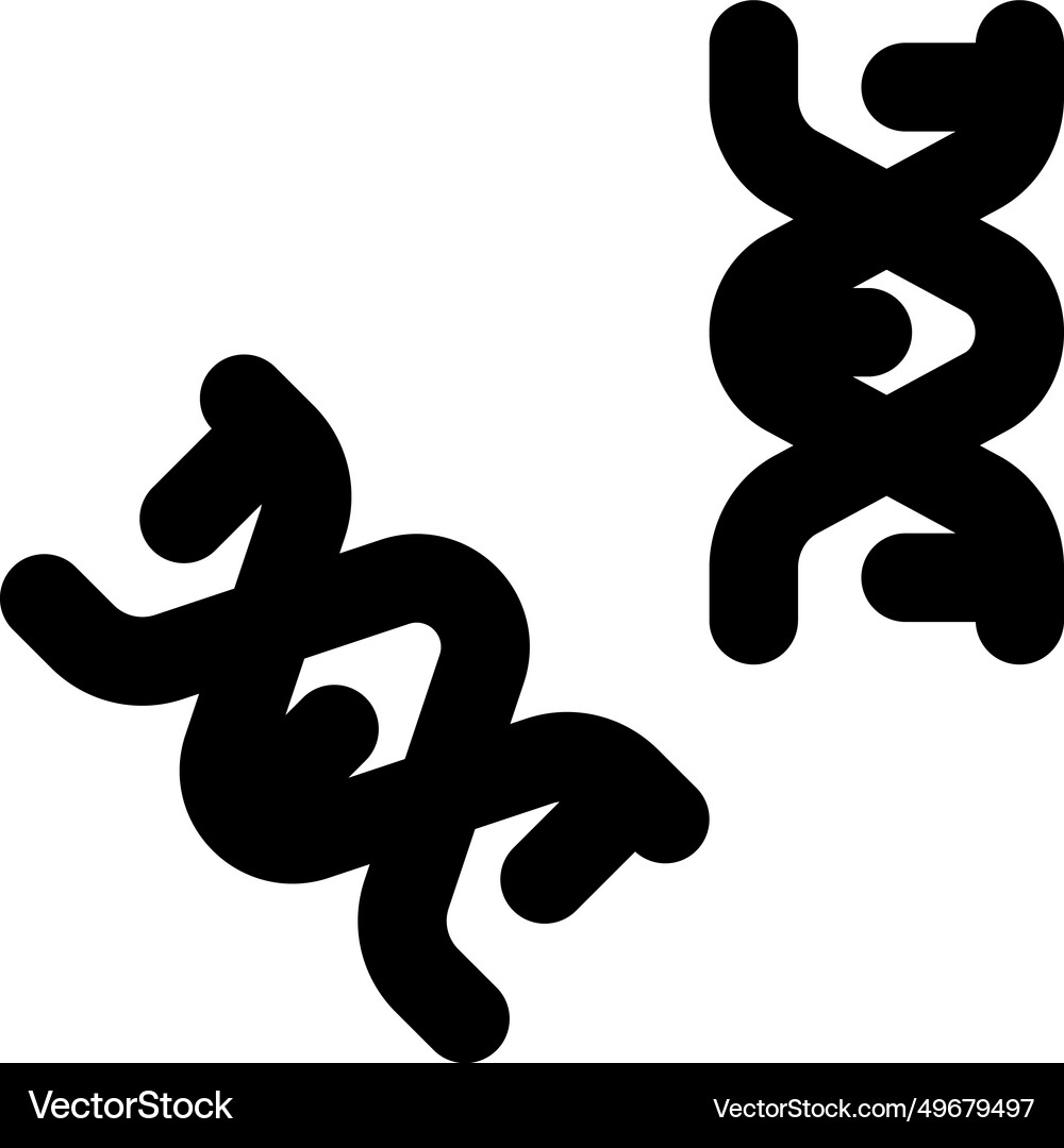 Dna or deoxyribonucleic acid the hereditary Vector Image