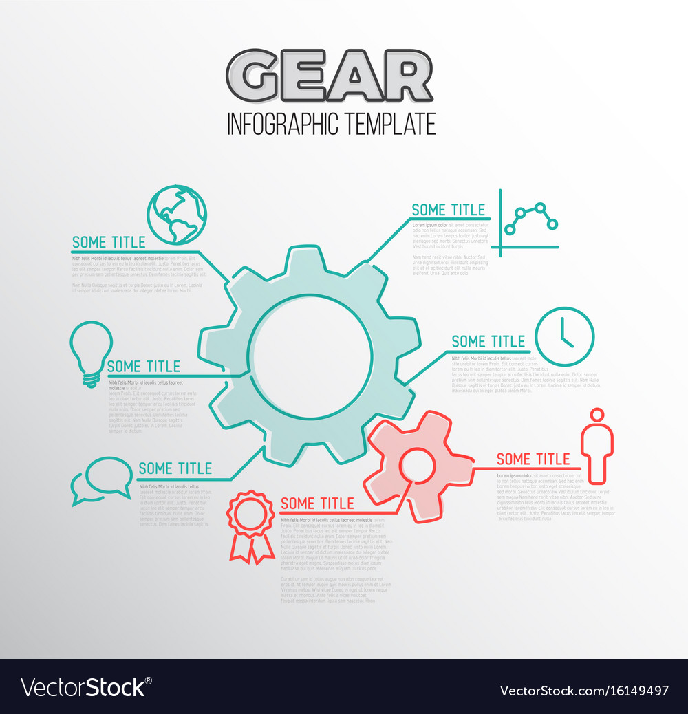 Infographic report template Royalty Free Vector Image