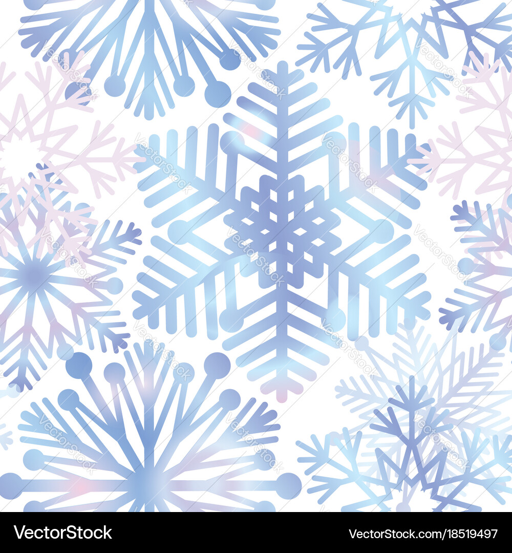 Snow seamless pattern winter holiday christmas Vector Image