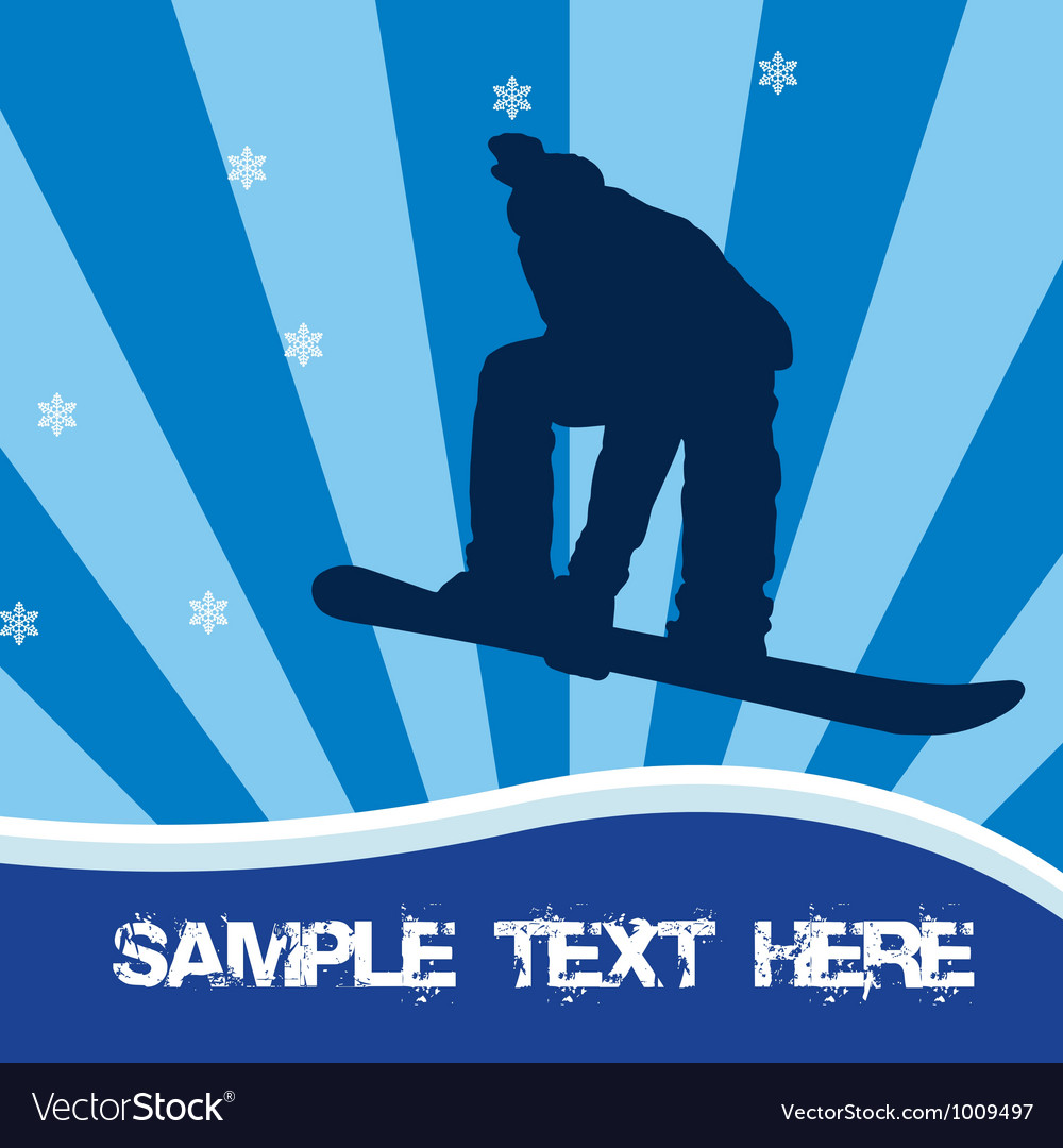 Snowboarding Royalty Free Vector Image - VectorStock