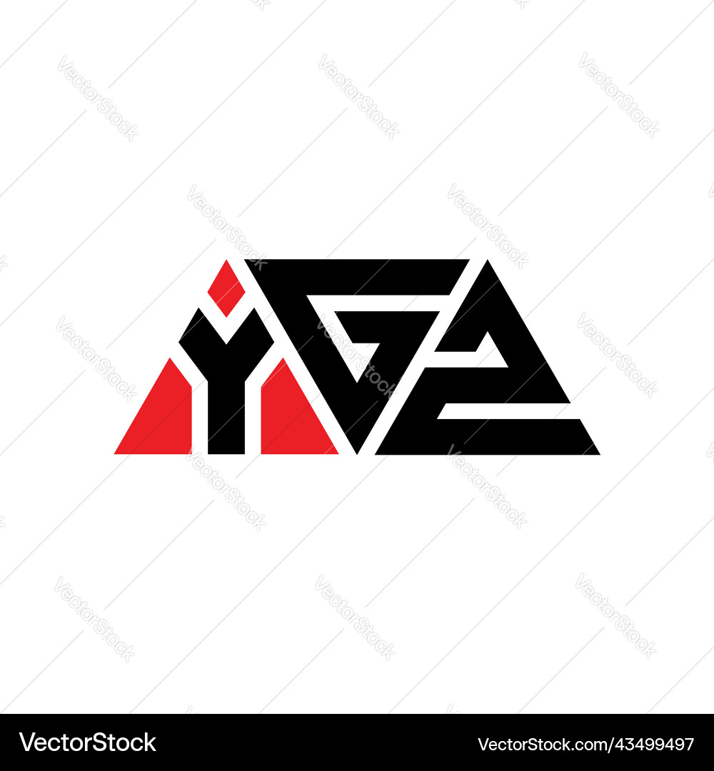 Ygz triangle letter logo design – Royalty-Free Vector | VectorStock