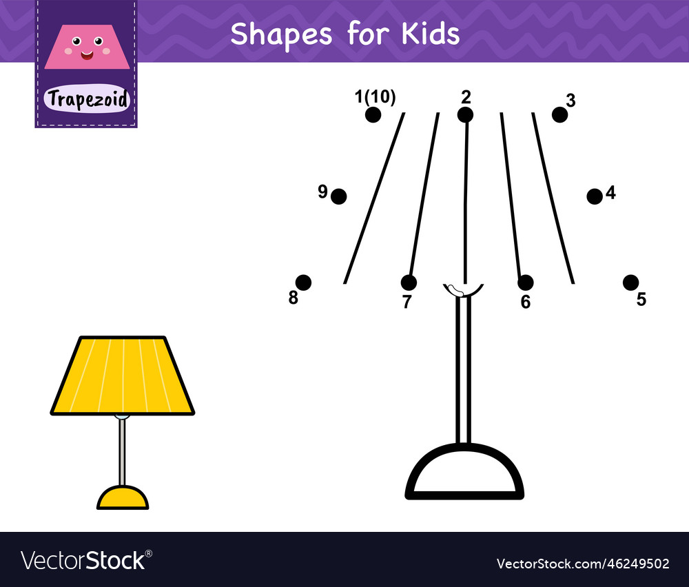 Dot to game for kids connect the dots Royalty Free Vector