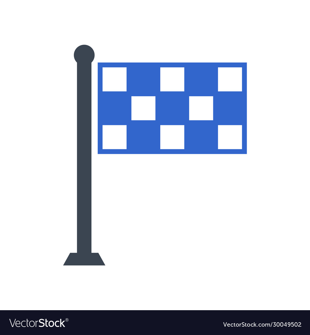 Finish flag icon Royalty Free Vector Image - VectorStock