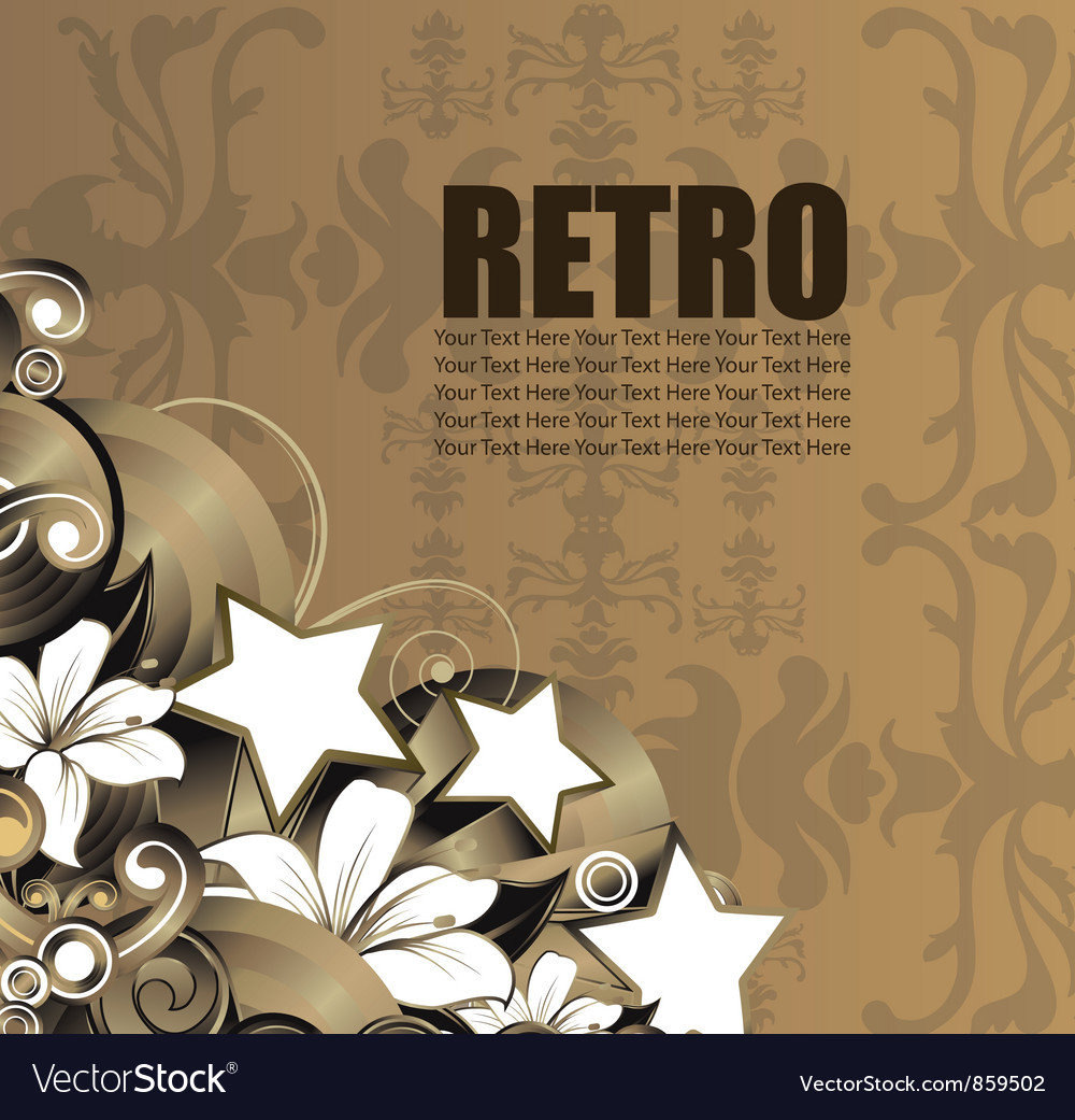 Retro background Royalty Free Vector Image - VectorStock