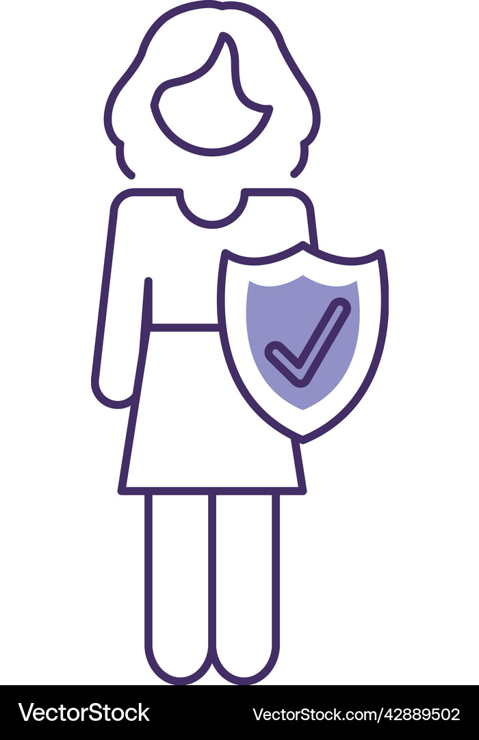 Woman insurance design Royalty Free Vector Image