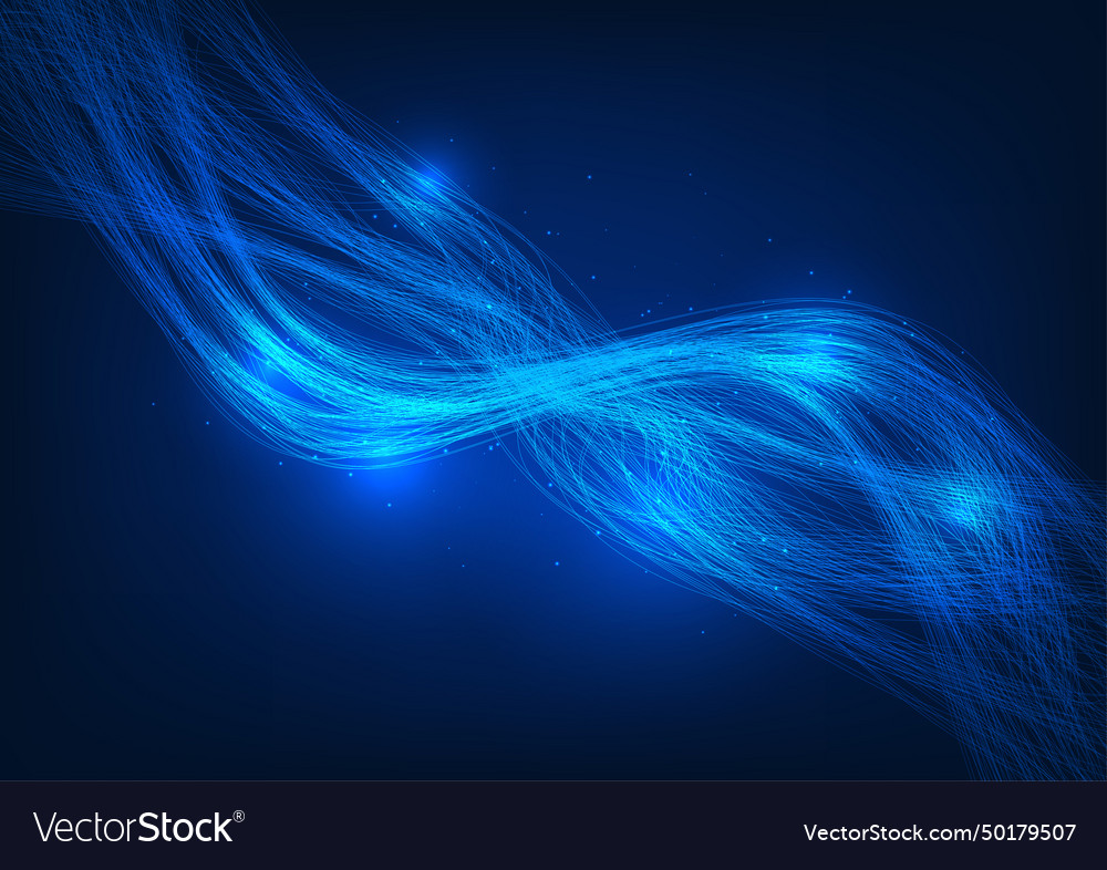 Big data technology background the overlapping Vector Image