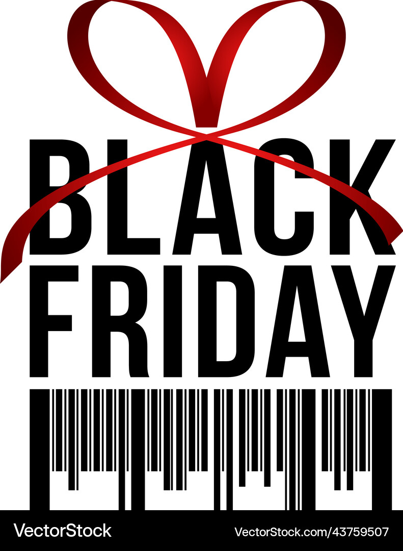 Black friday sale square banner in form Royalty Free Vector