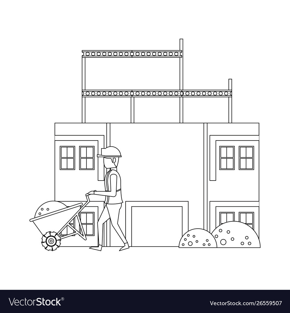 Construction architectural engineering work Vector Image