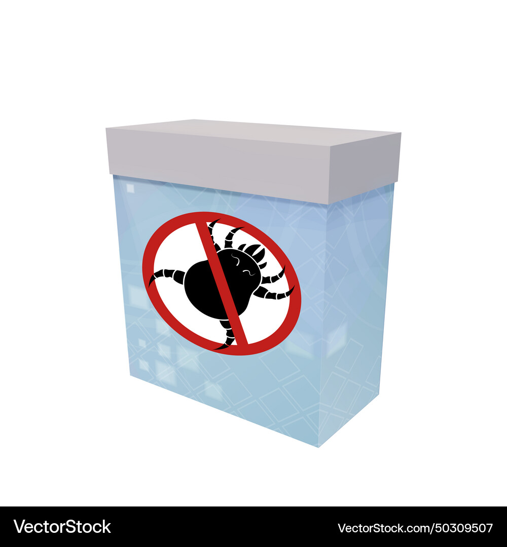 Dust mites and parasites insecticide Royalty Free Vector