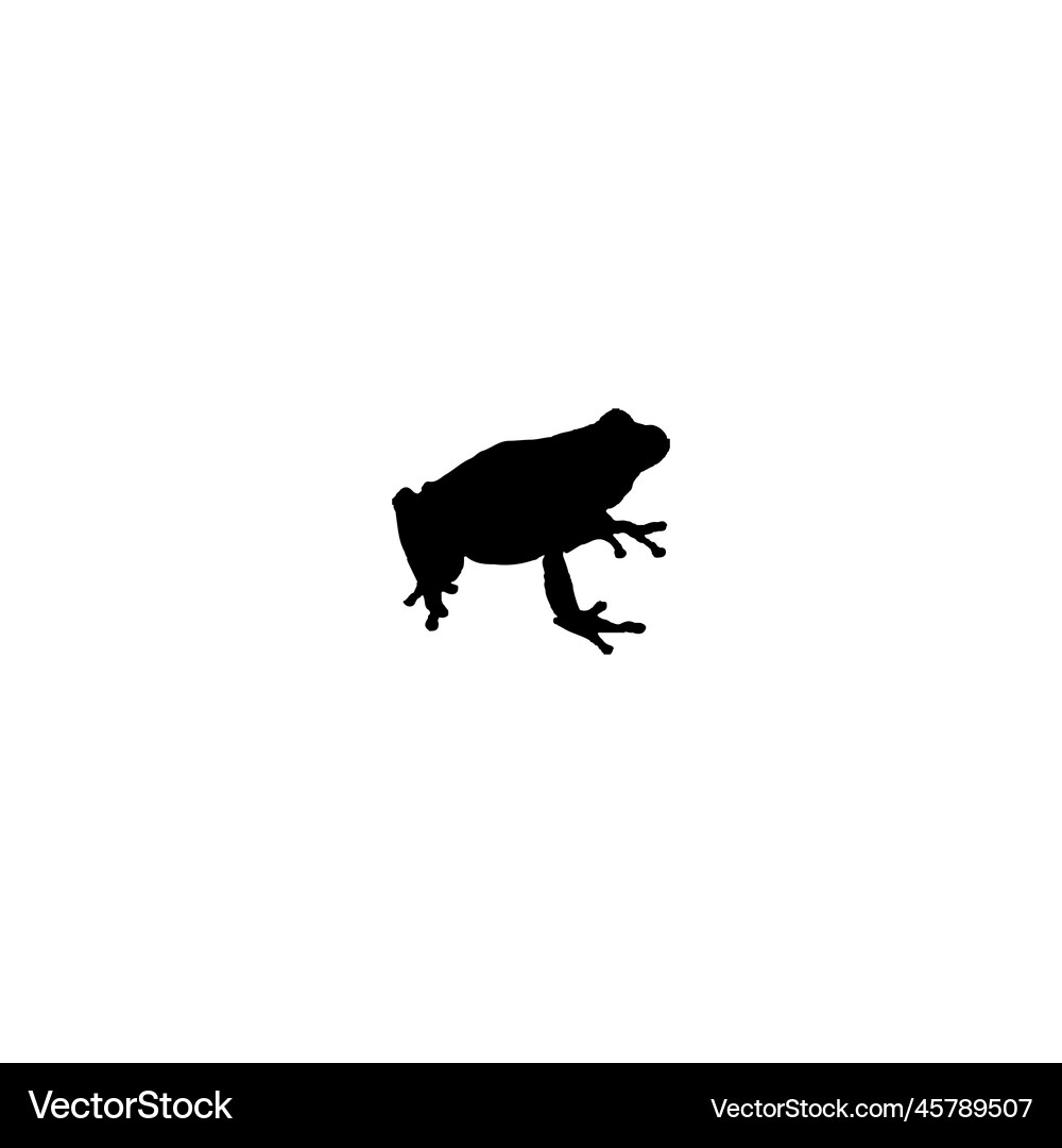 Frog icon simple style wild nature poster Vector Image