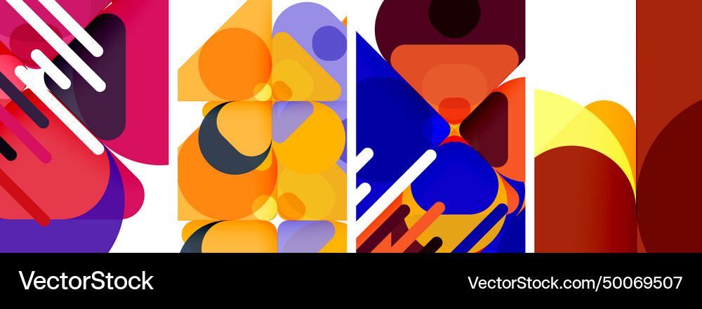 Geometric elements abstract backgrounds for Vector Image