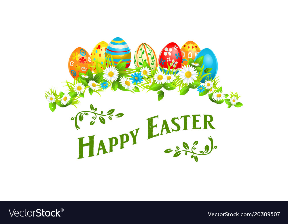Happy design easter Royalty Free Vector Image - VectorStock