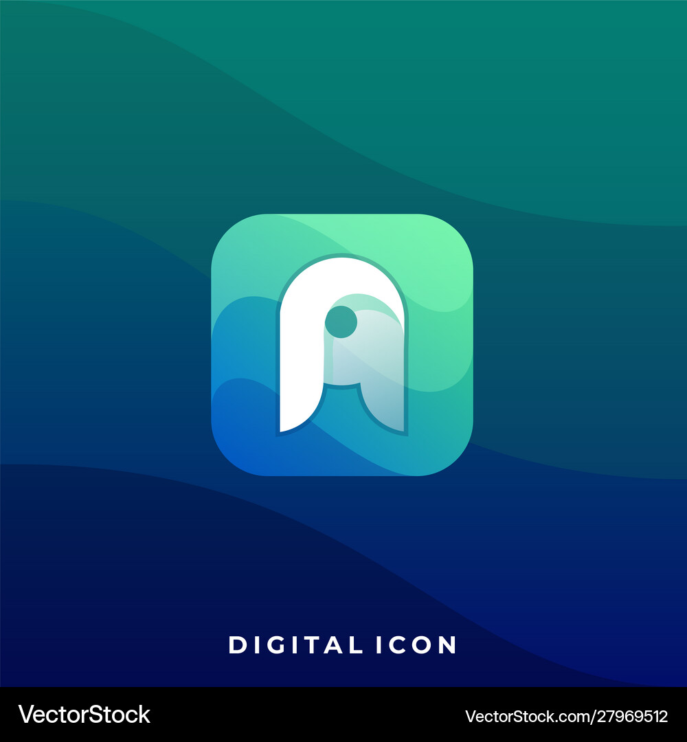 Digital media icon colorful design template Vector Image