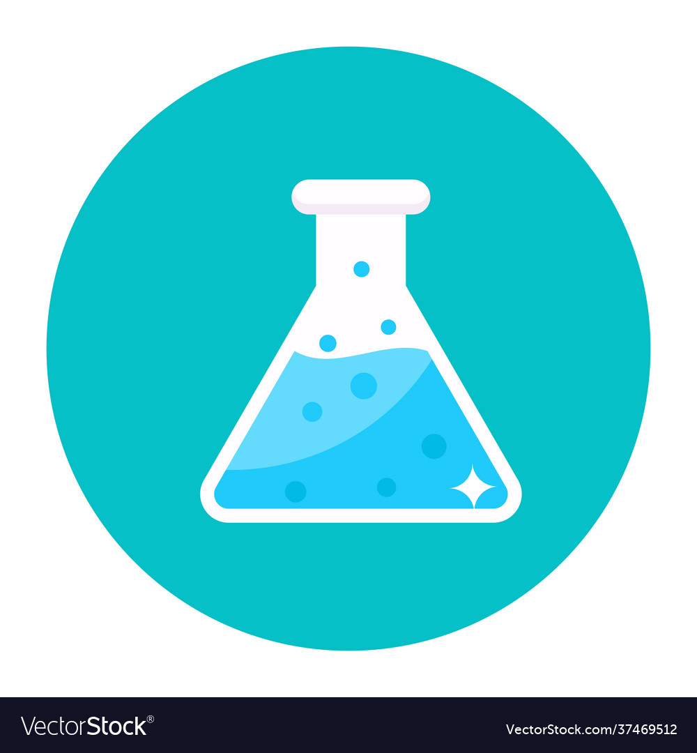 Erlenmeyer flask Royalty Free Vector Image - VectorStock