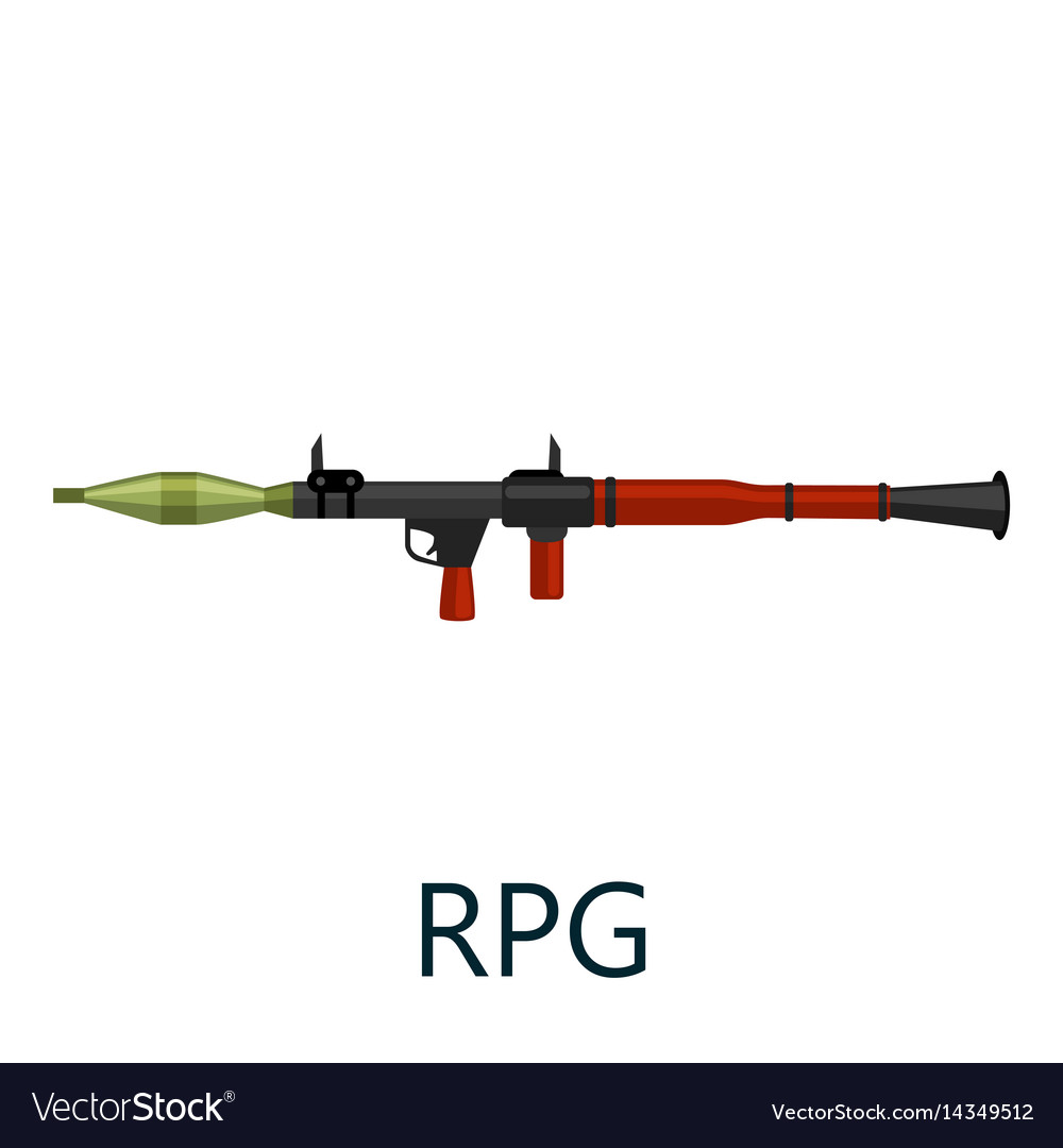 Military rifle army anti tank rocket grenade gun Vector Image