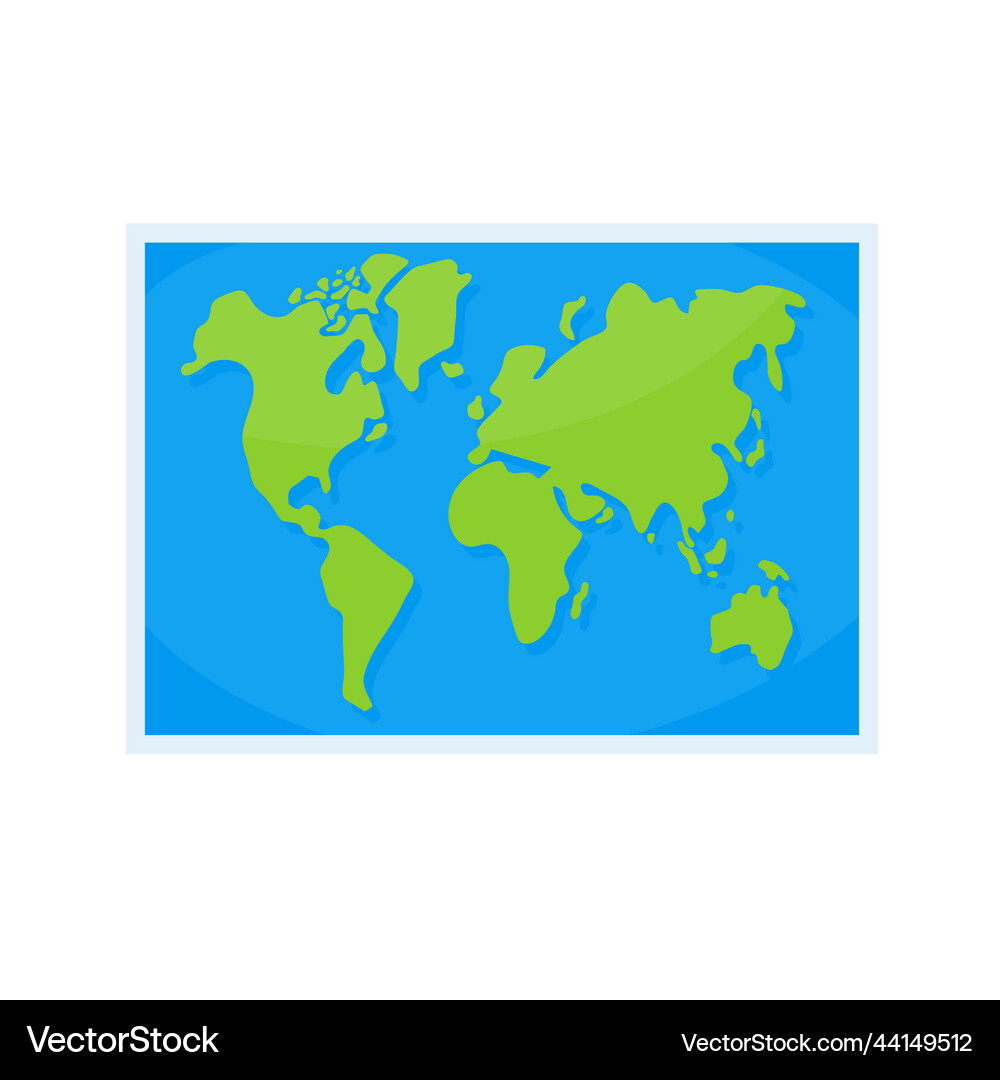 World map for tourists planning a vacation trip Vector Image