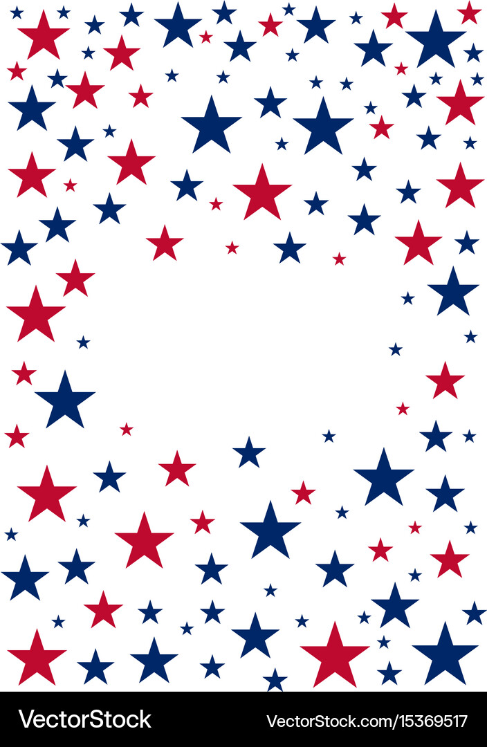 American independence day 4th july template Vector Image