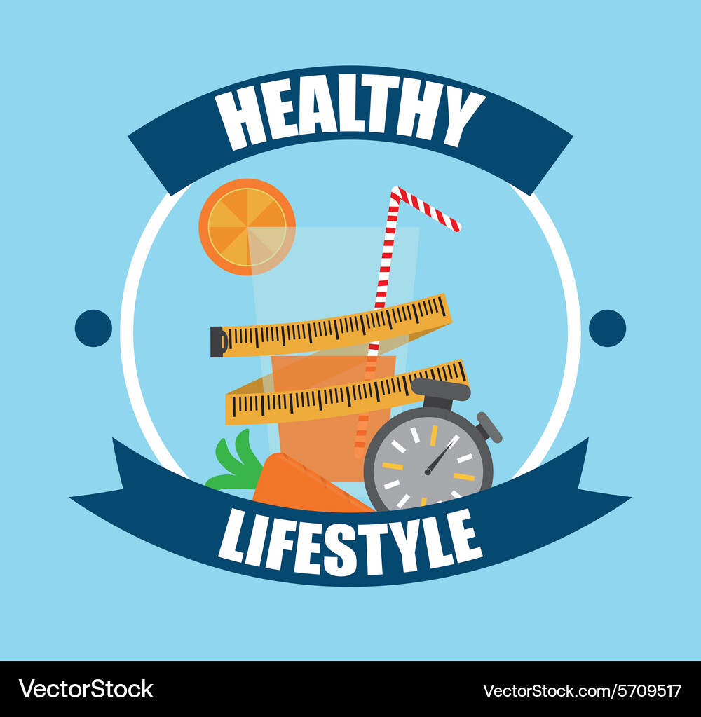 Healthy lifestyle design Royalty Free Vector Image