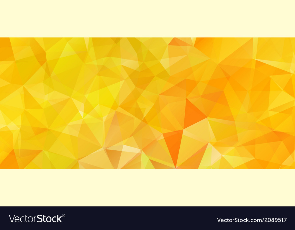 Orange background polygon Royalty Free Vector Image