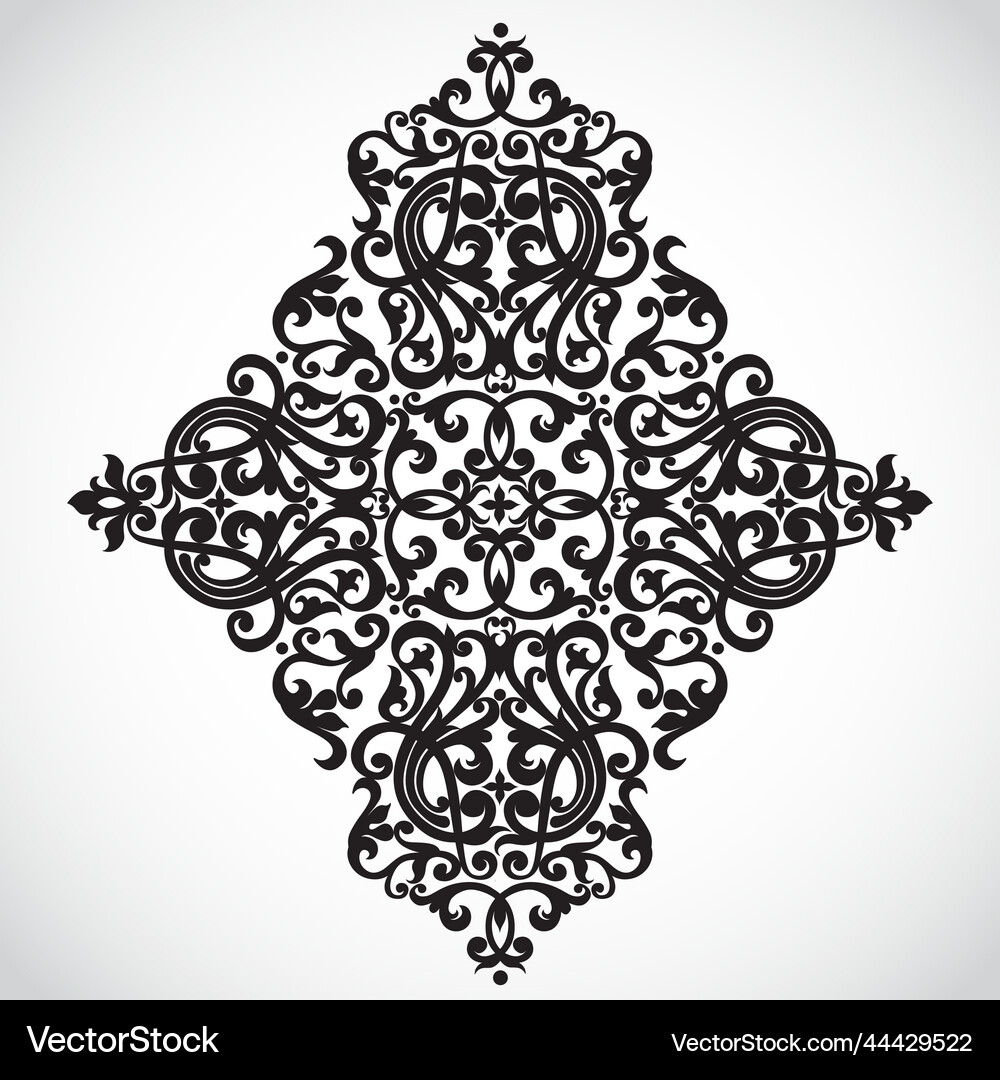Baroque ornament in victorian style Royalty Free Vector