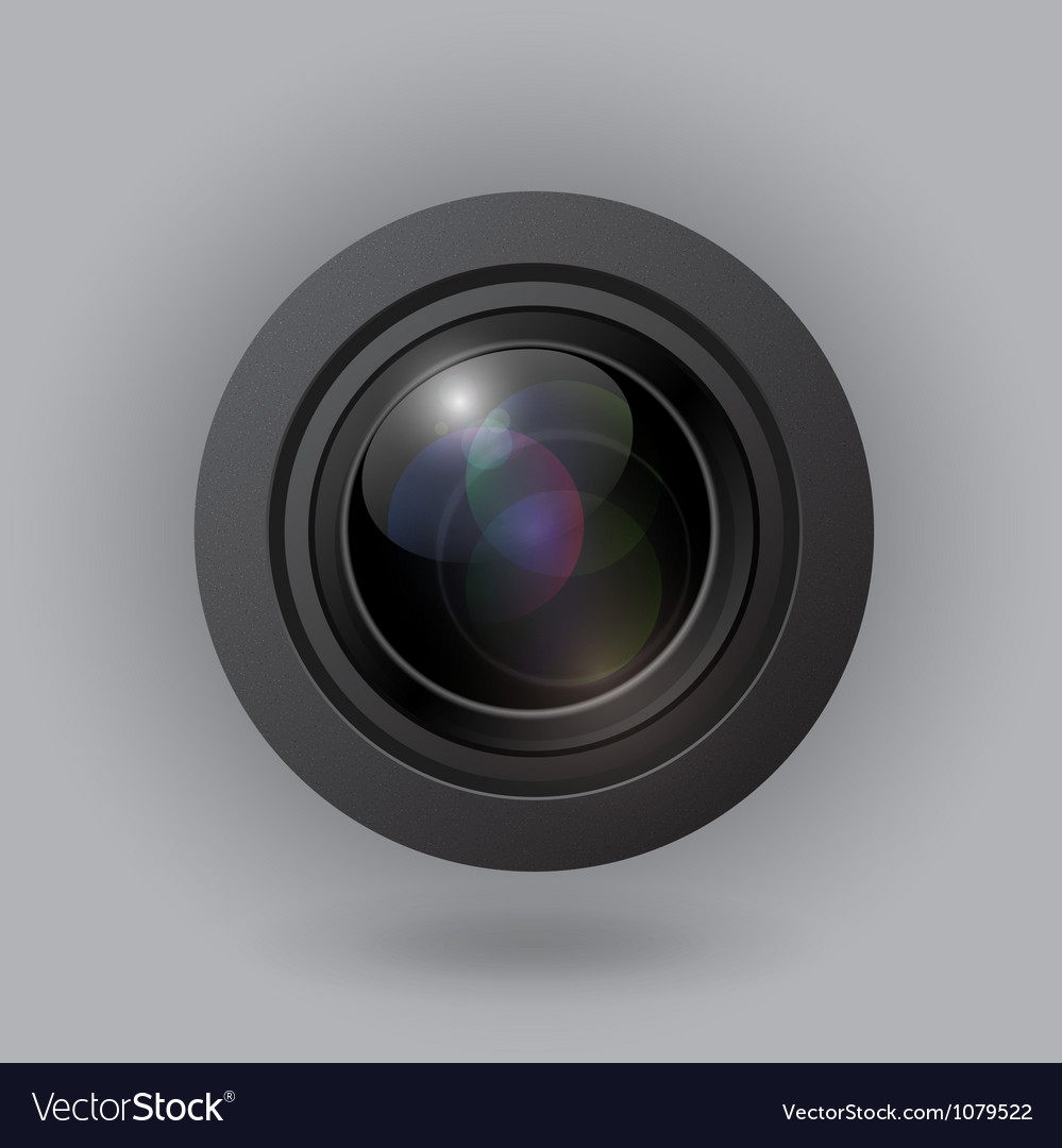 Camera lens Royalty Free Vector Image - VectorStock