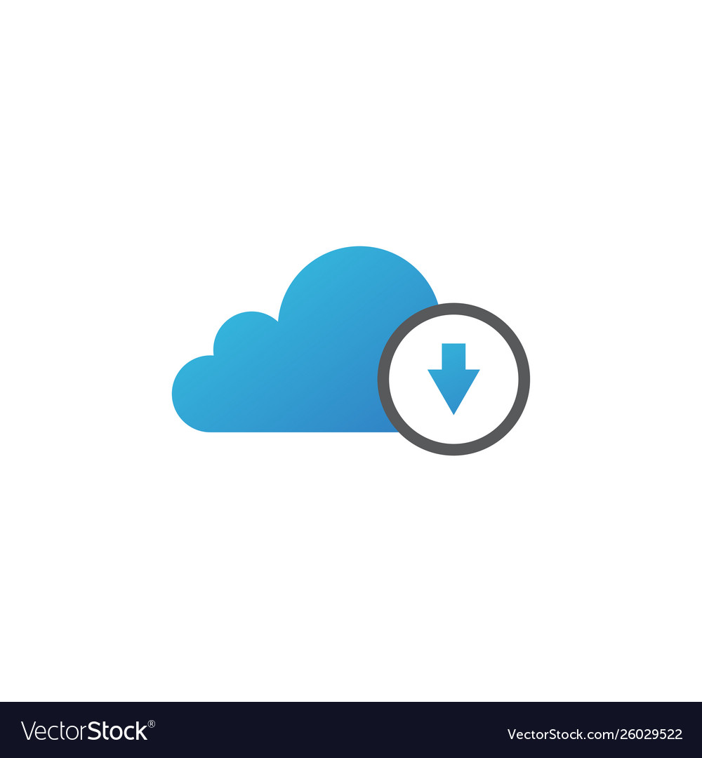 Cloud technology logo template Royalty Free Vector Image