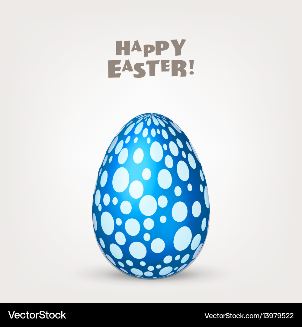 Easter egg spring holidays in april gift Vector Image