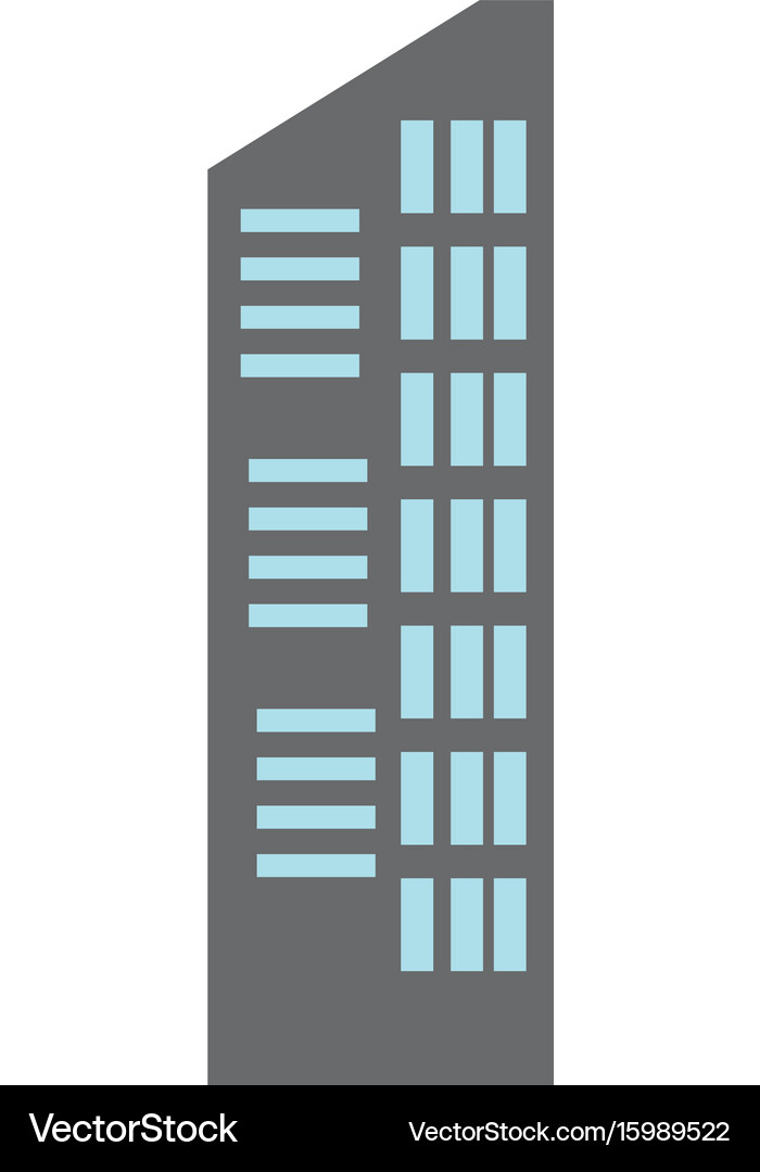 Modern building business architecture facade Vector Image