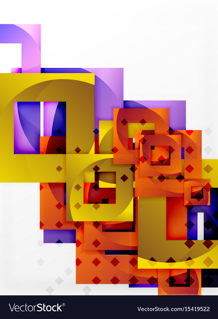 Square template background Royalty Free Vector Image