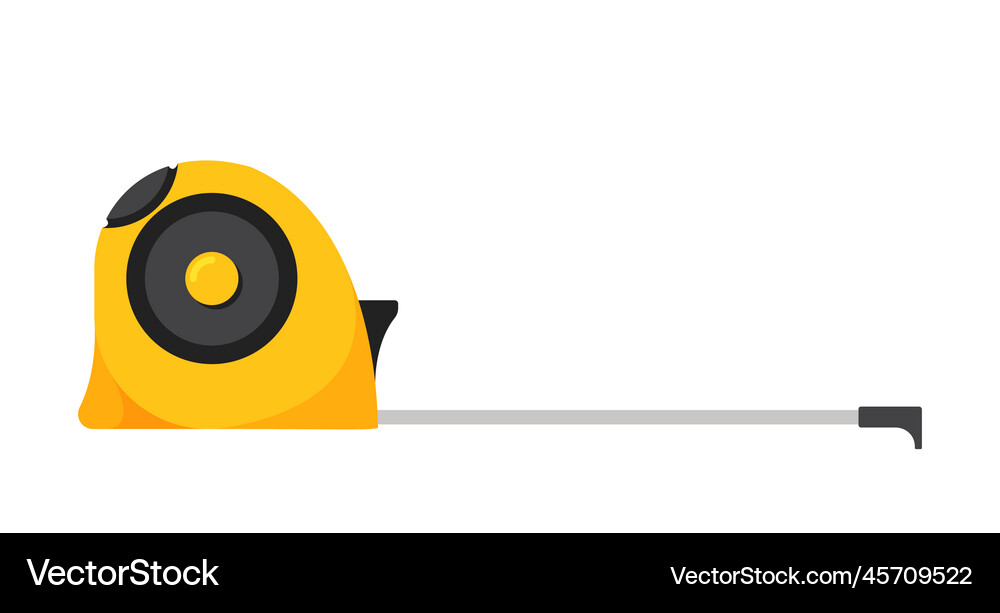 Tape measure manual tool isolated colored icon on Vector Image