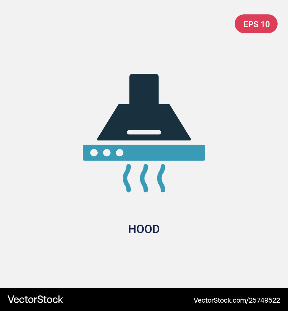 Two color hood icon from technology concept Vector Image