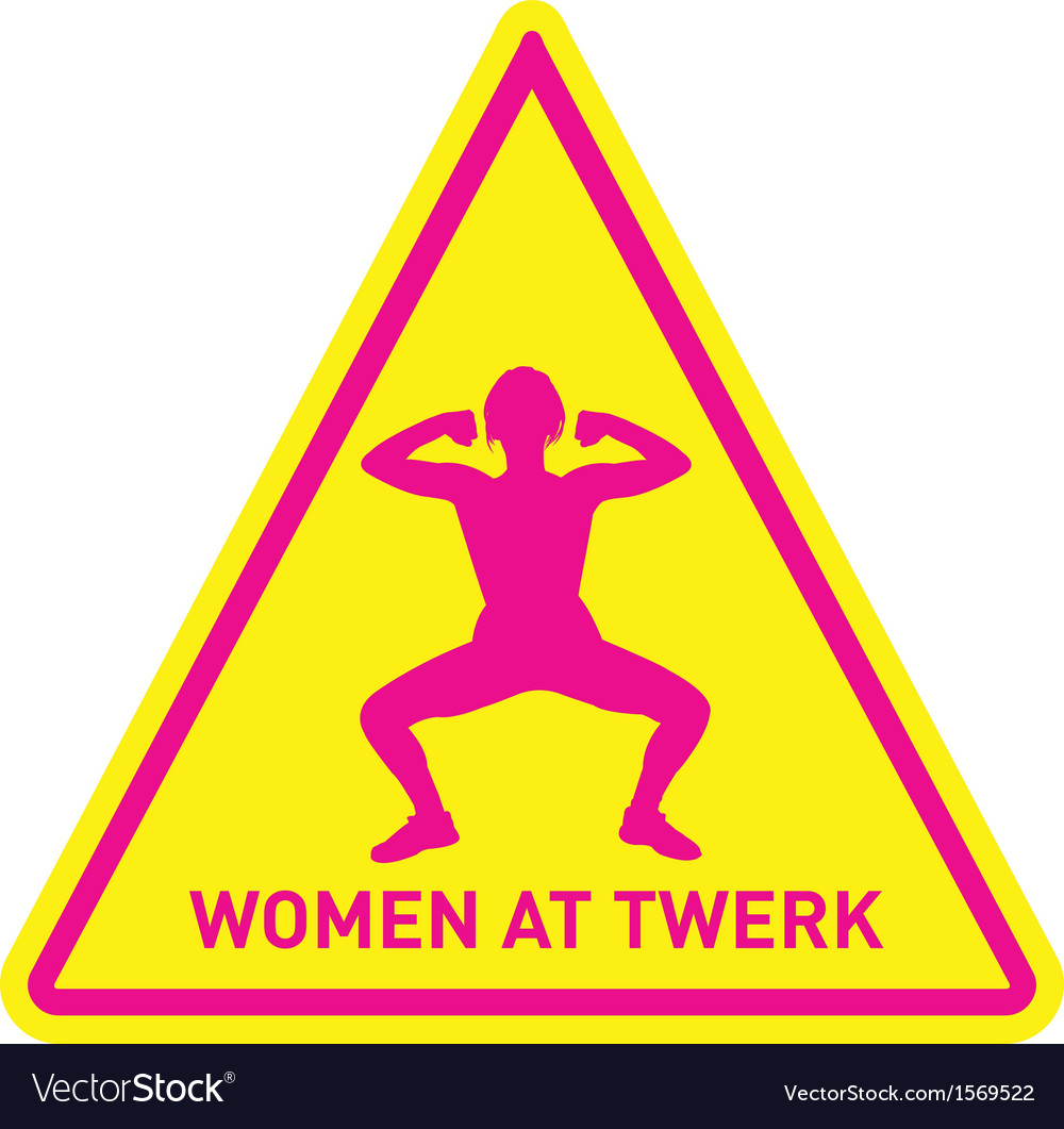 Women at twerk sign Royalty Free Vector Image - VectorStock Women at twerk sign Royalty Free Vector Image - VectorStock