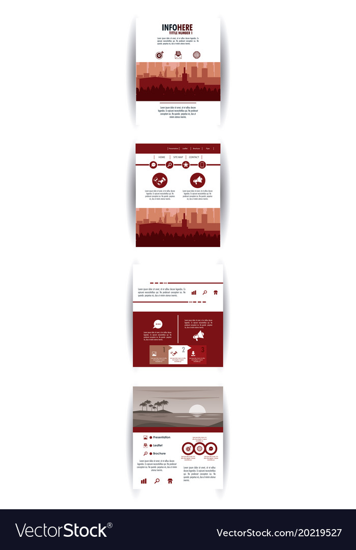 City brochure infographic Royalty Free Vector Image