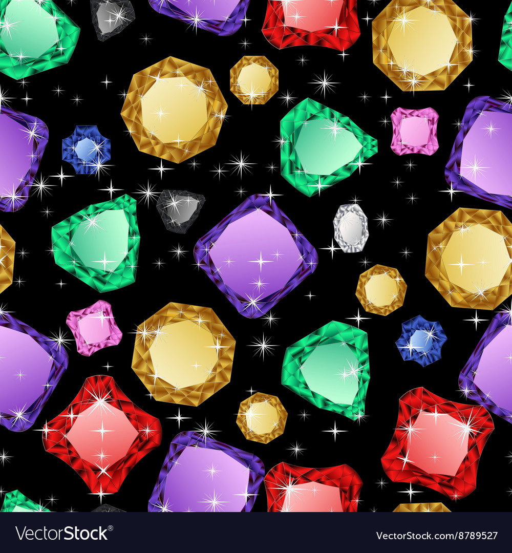 Diamonds seamless pattern Royalty Free Vector Image